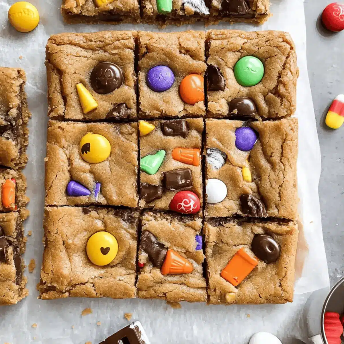 Irresistible Halloween Candy Cookie Bars: Fun, Chewy Treats