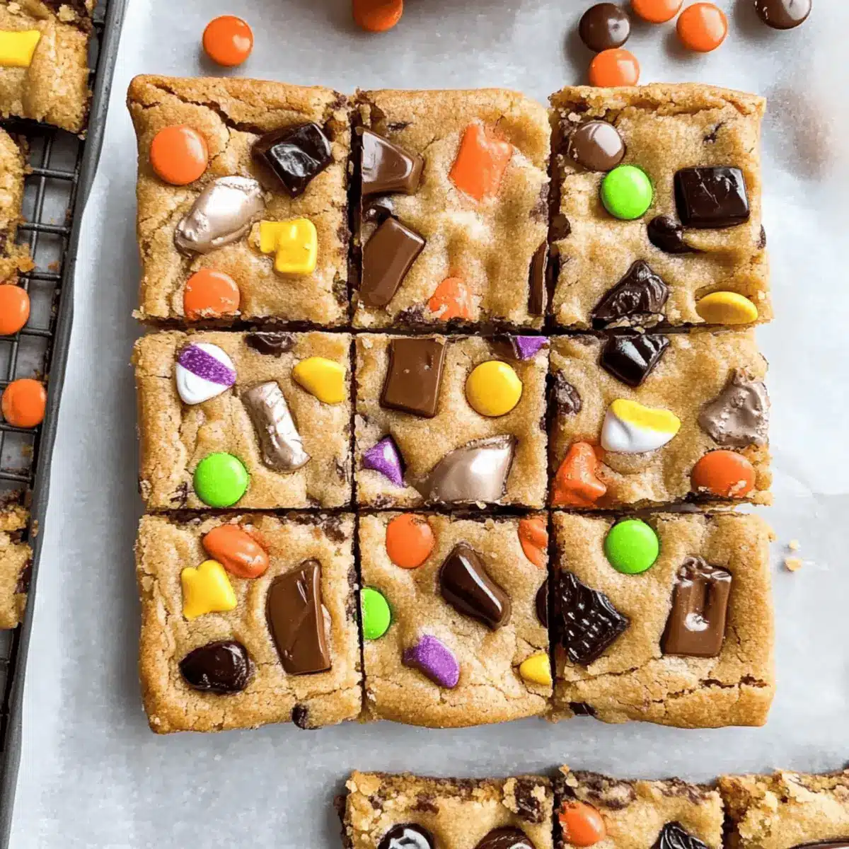 Irresistible Halloween Candy Cookie Bars: Fun, Chewy Treats