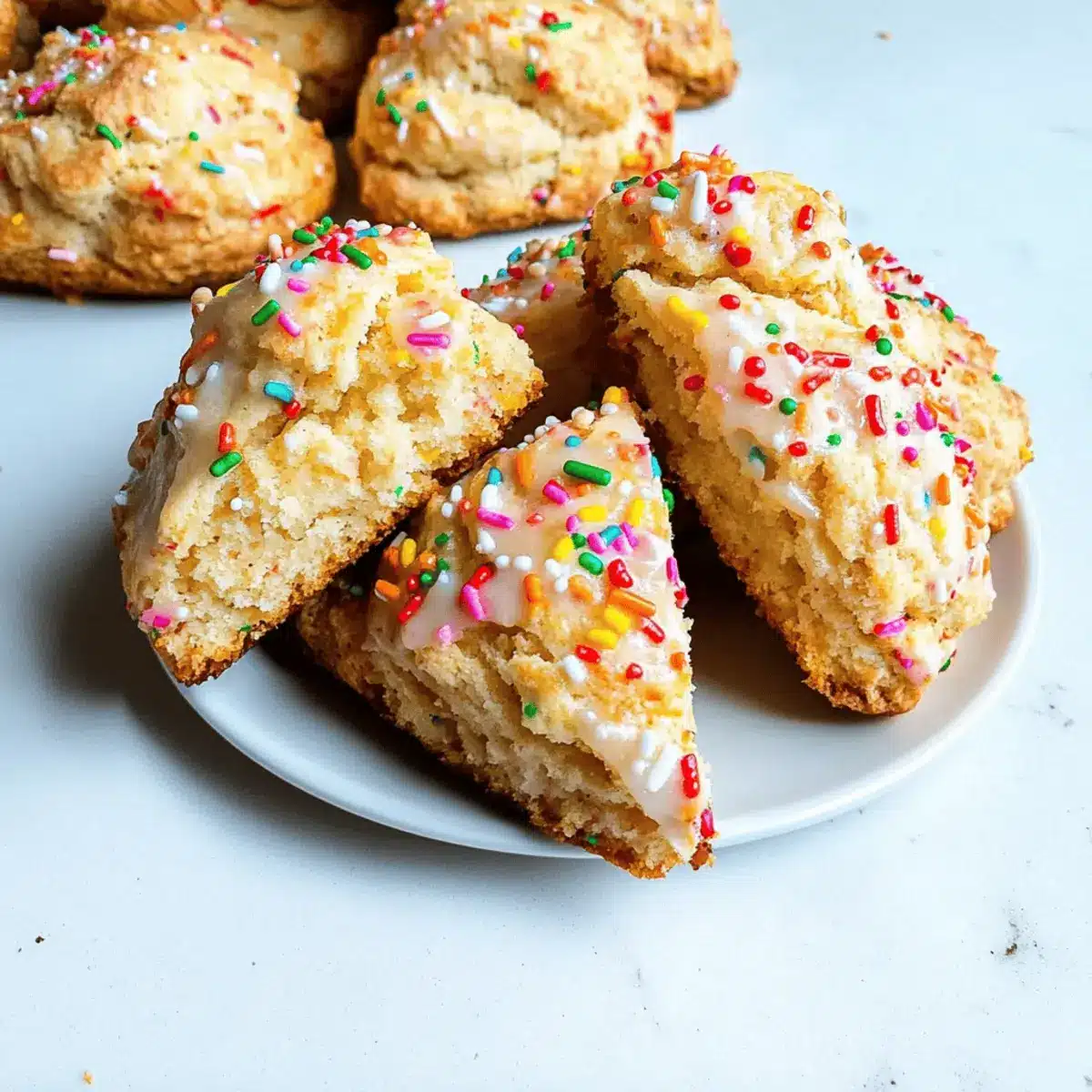 Irresistibly Soft Birthday Cake Scones Bursting with Funfetti