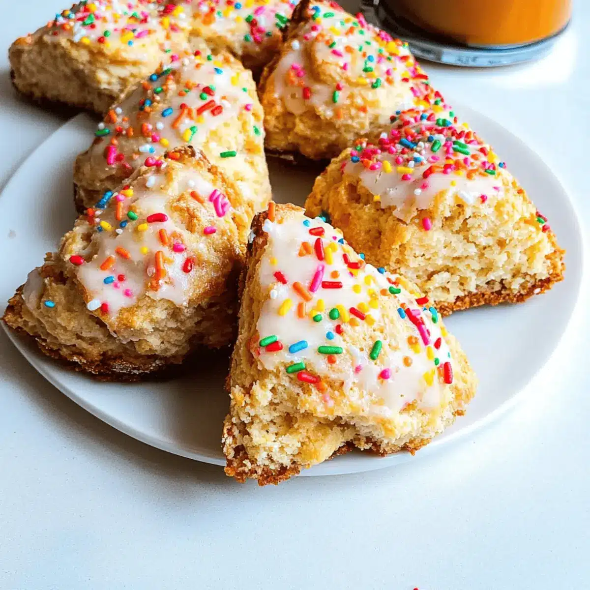 Irresistibly Soft Birthday Cake Scones Bursting with Funfetti