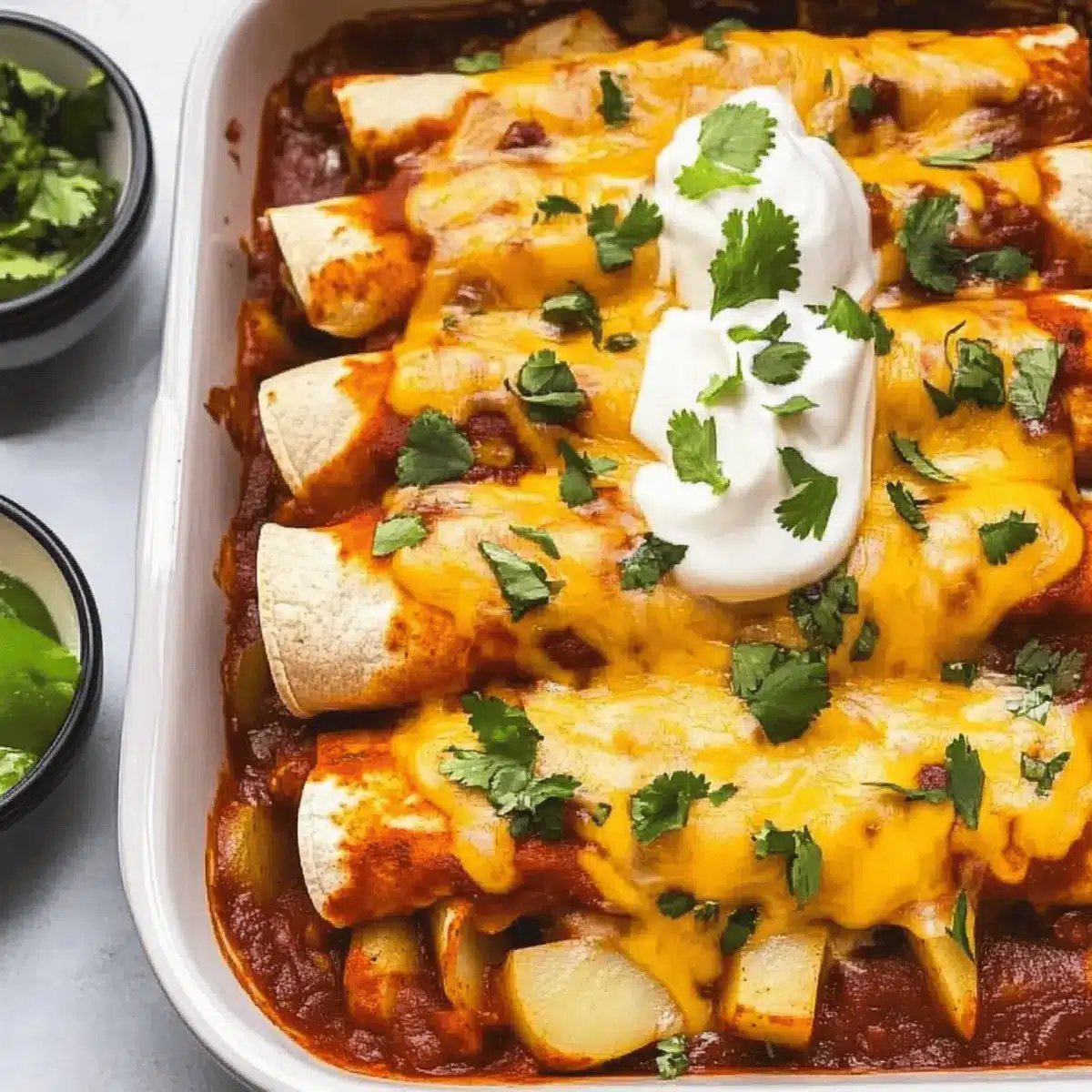 Irresistible Cheesy Potato Enchiladas for Comfort Food Lovers