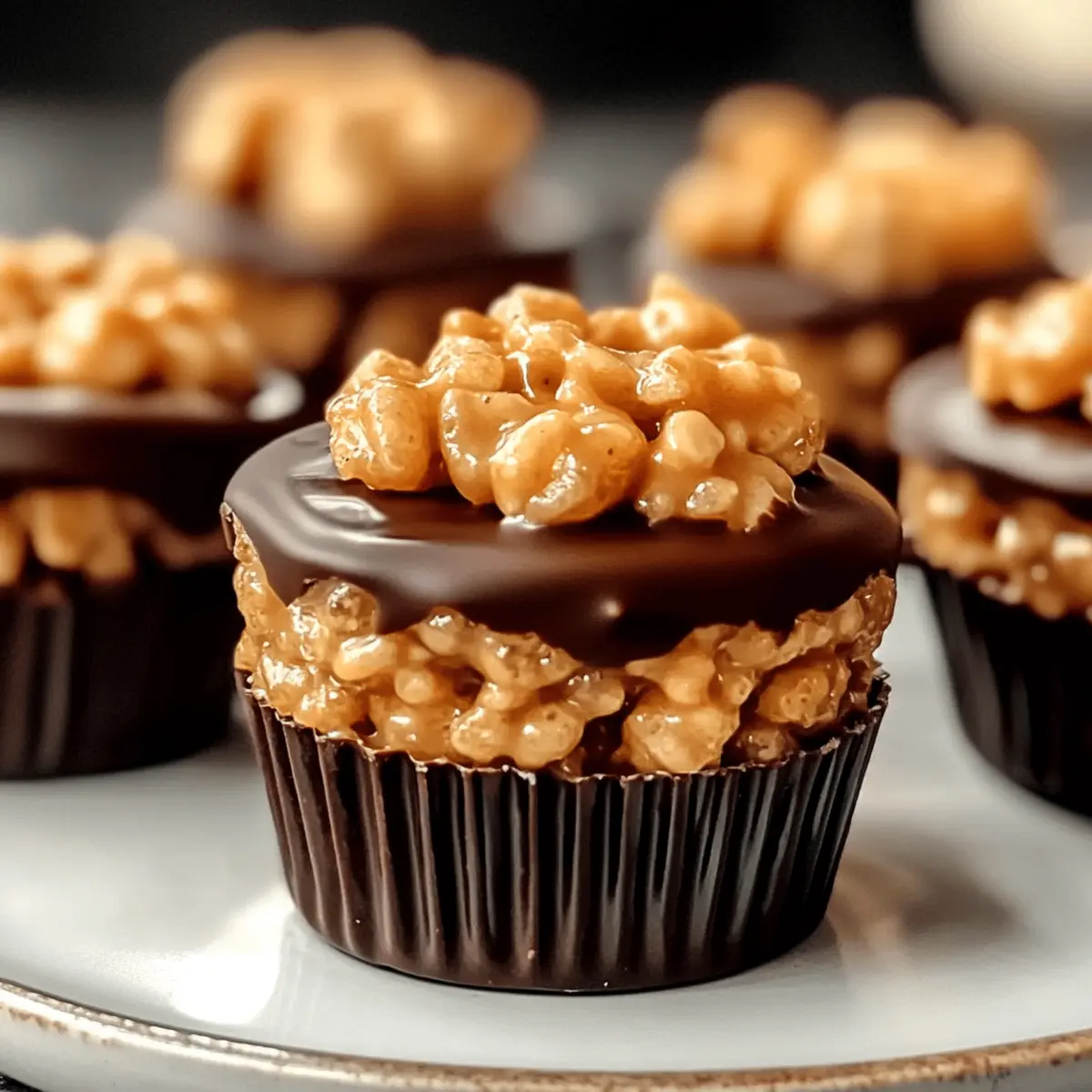 Irresistible Chocolate Peanut Butter Rice Krispie Cups Made Easy