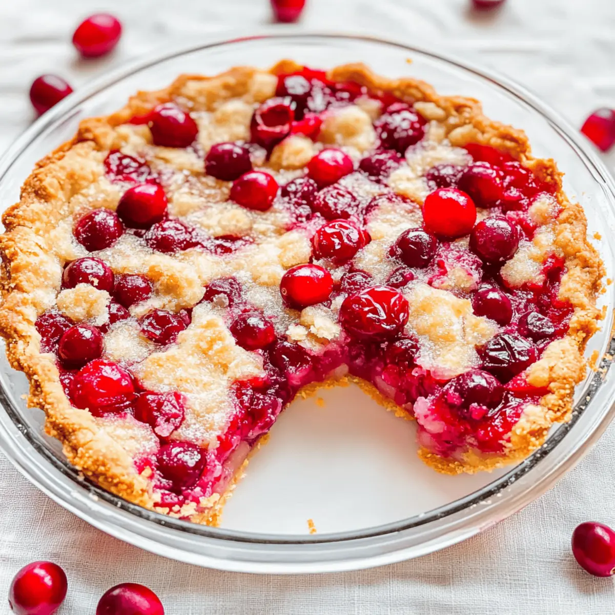 Delicious Crustless Cranberry Pie – A Cozy Holiday Treat