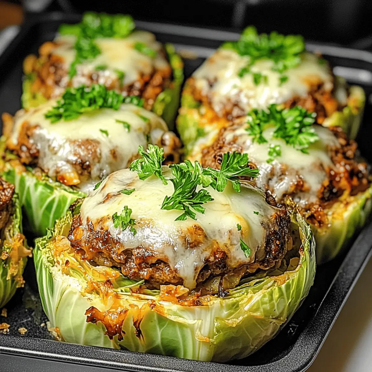 Irresistible Oven-Baked Cabbage Burgers: A Delicious Low-Carb Treat