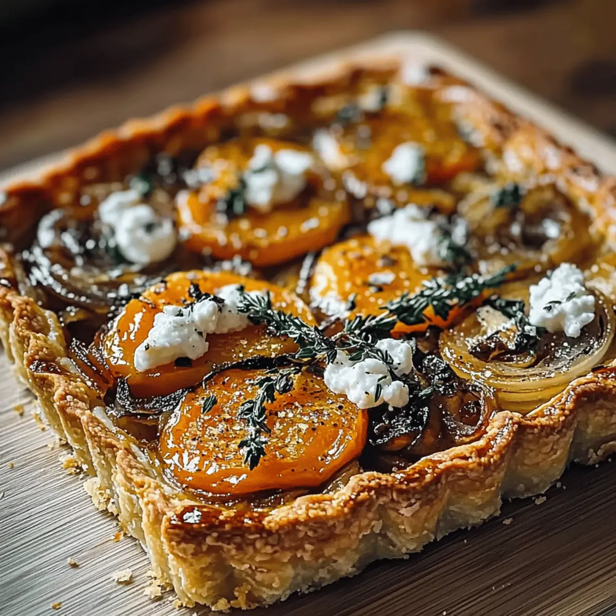 Irresistible Caramelized Onion Butternut Squash Tart: Comforting Delight