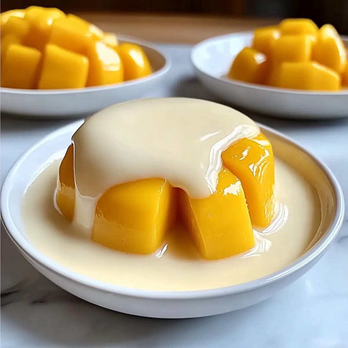 Irresistible Mango Pudding - Easy Vegan No-Cook Delight