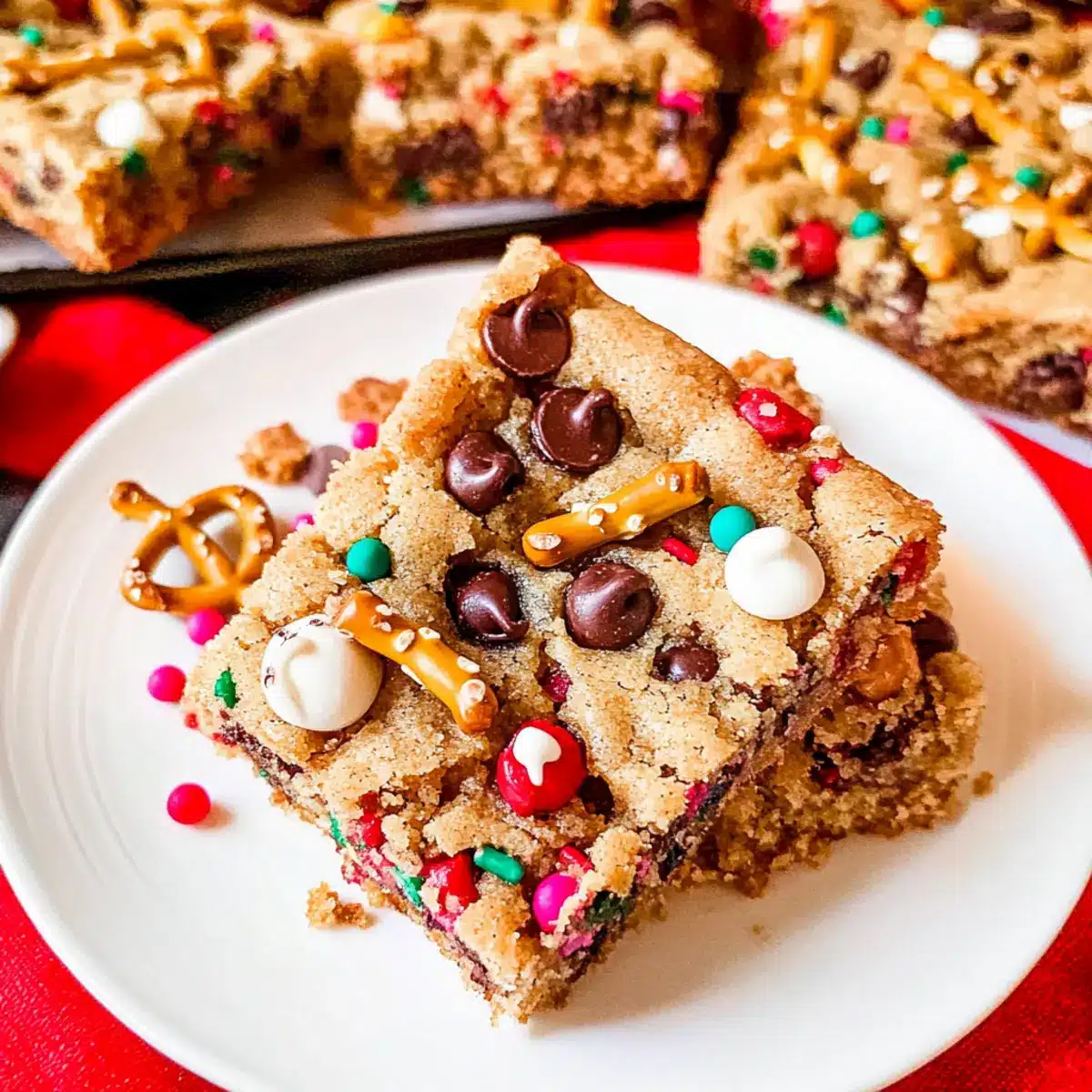 Irresistible Santa’s Trash Cookie Bars: Festive Loaded Delight