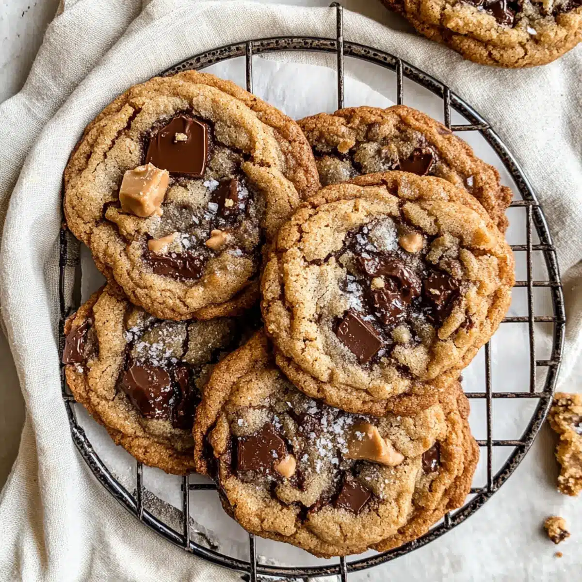 Irresistible Browned Butter Toffee Chocolate Chip Cookies