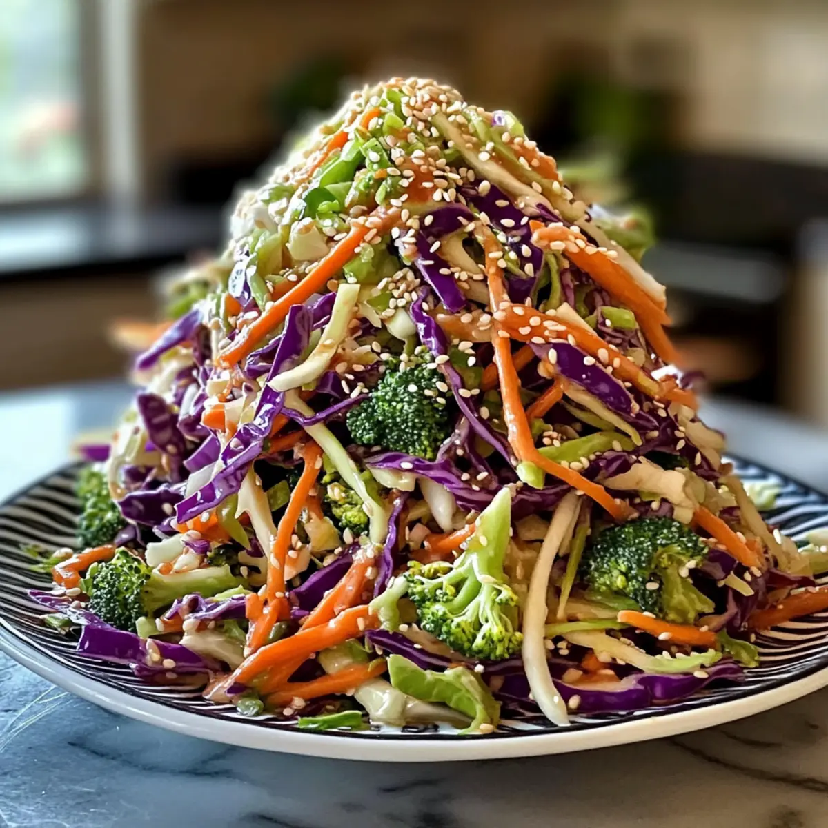 Irresistible Crunchy Asian Cabbage Slaw with Addictive Dressing