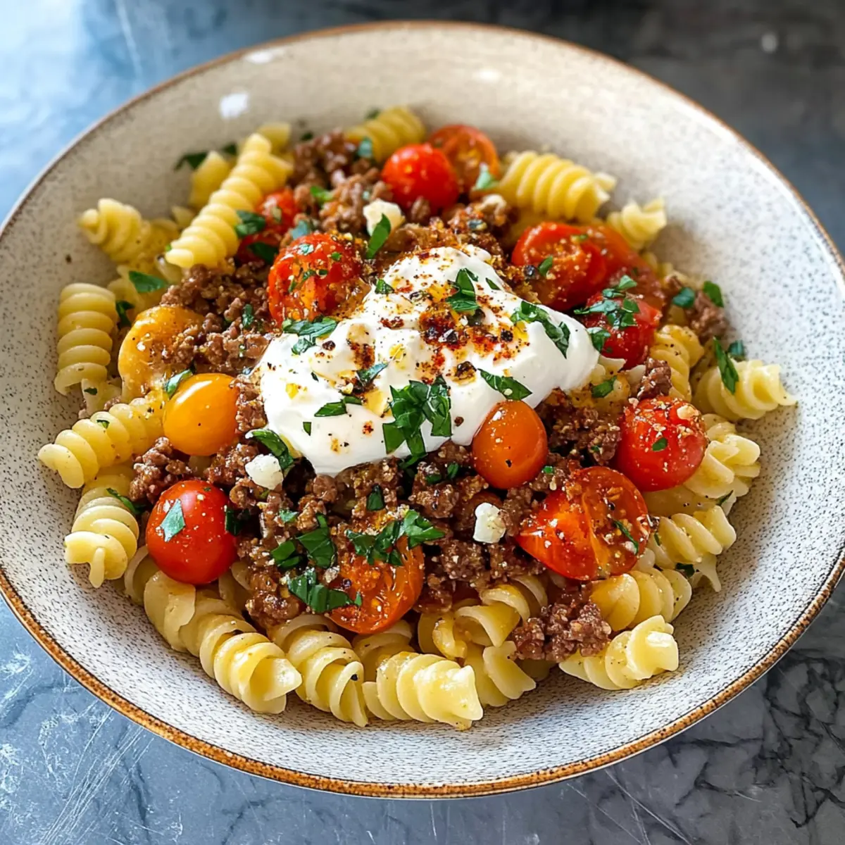 Viral Turkish Pasta with Creamy Garlic Yogurt and Spiced Beef Delight