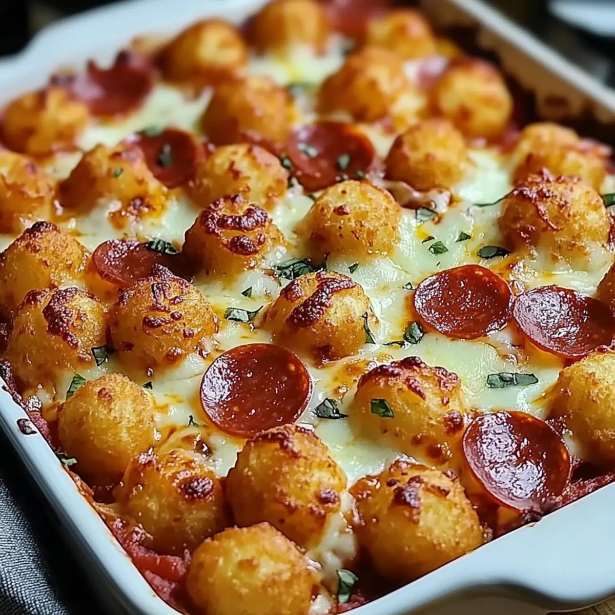 Delicious Cheesy Pizza Tot Casserole for Cozy Family Nights